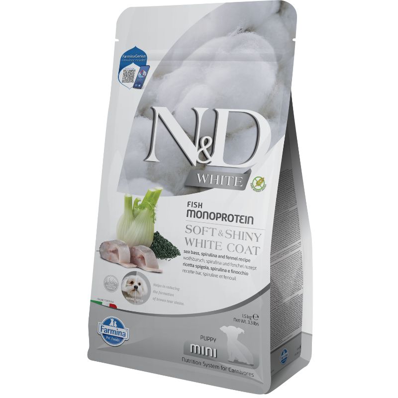 ND מזון לכלב גור פרווה לבנה Farmina N&D White Dog Formula for Puppy Mini