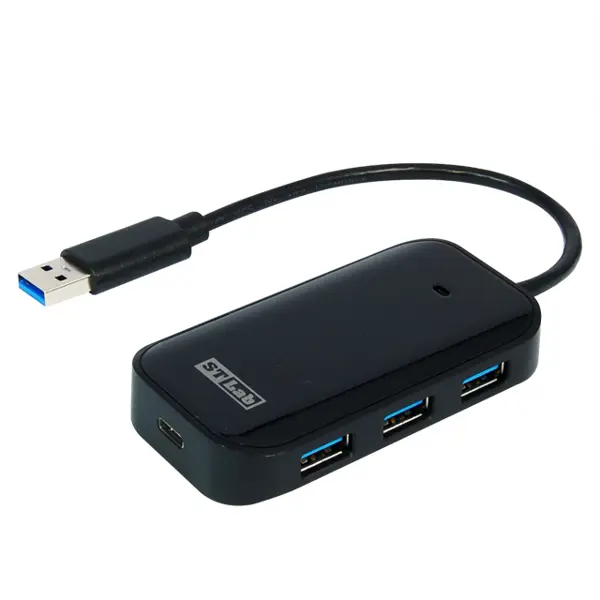 מפצל STLAB U-1470 USB 3.1 Gen 1 Type-A 4-Port Hub