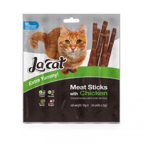 חטיף לה-קט מקלות בשר עם עוף La Cat Meat Sticks With Chicken - פט פוינט ...