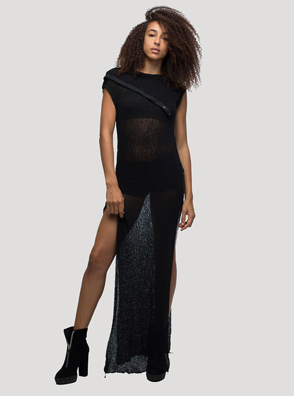 Ply Dress Black - Plazmalab | Plazmalab Urban Tribe clothing ...