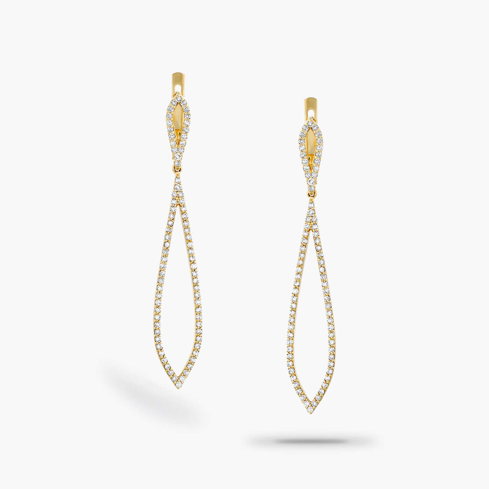 עגיל יהלום (E22370) - רויאלטי תכשיטים